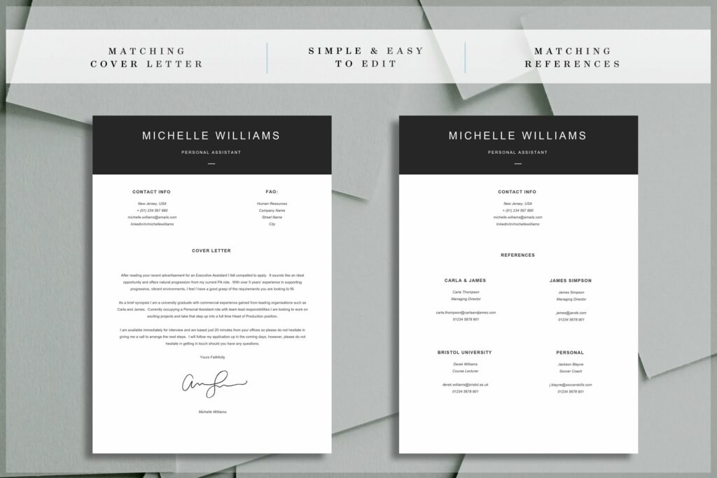 Basic Resume Template – MasterBundles