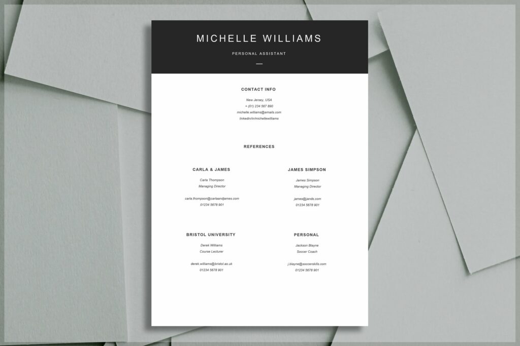 Basic Resume Template – MasterBundles