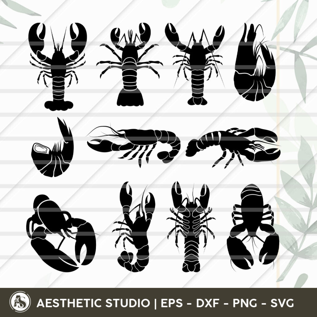Lobster SVG, Seafood Svg, Lobster Bundle Svg, Food Svg, Seafood Sea ...