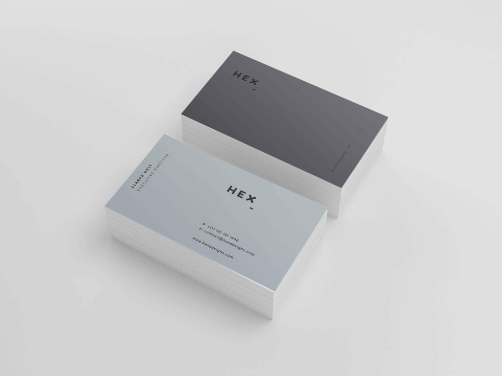 HEX Business Card Template – MasterBundles