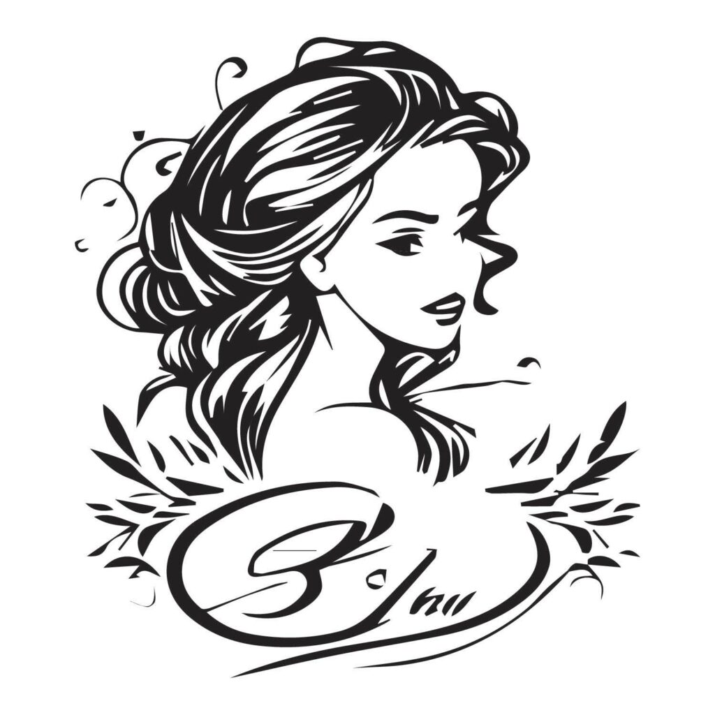 4 Minimal clean Beauty logo - MasterBundles