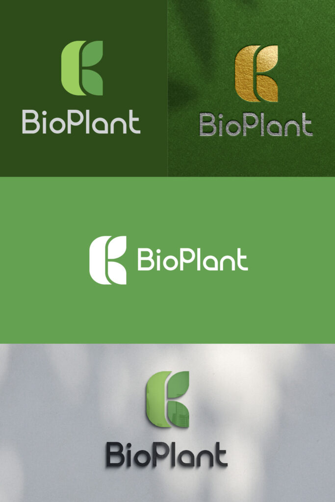 Bio plant agriculture botanical leaf logo - MasterBundles
