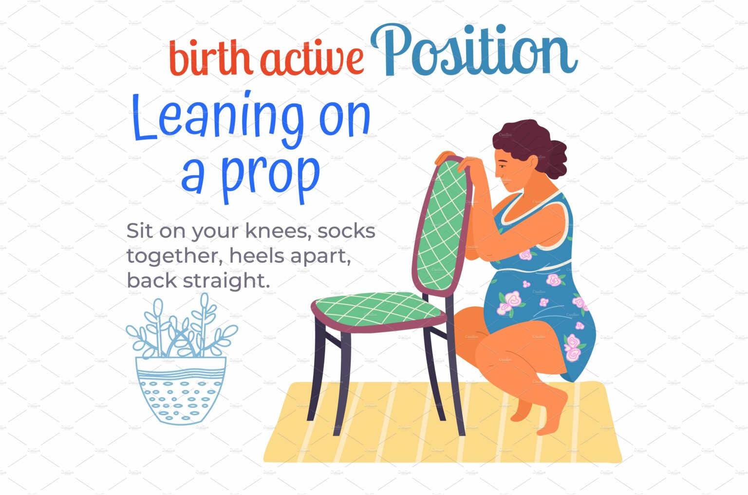 Birth position for pregnant woman – MasterBundles