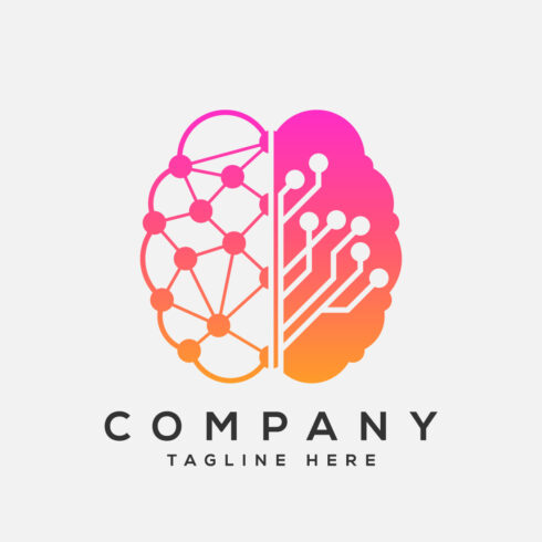 Modern and simple logo design for a brain, Brain logo icon sign symbol ...