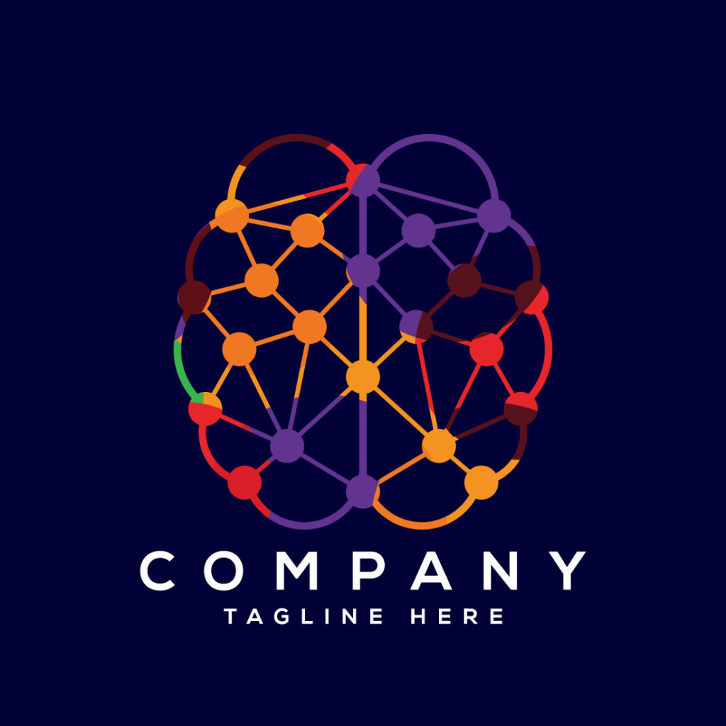 Geometric and triangle brain logo icon sign symbol design – MasterBundles