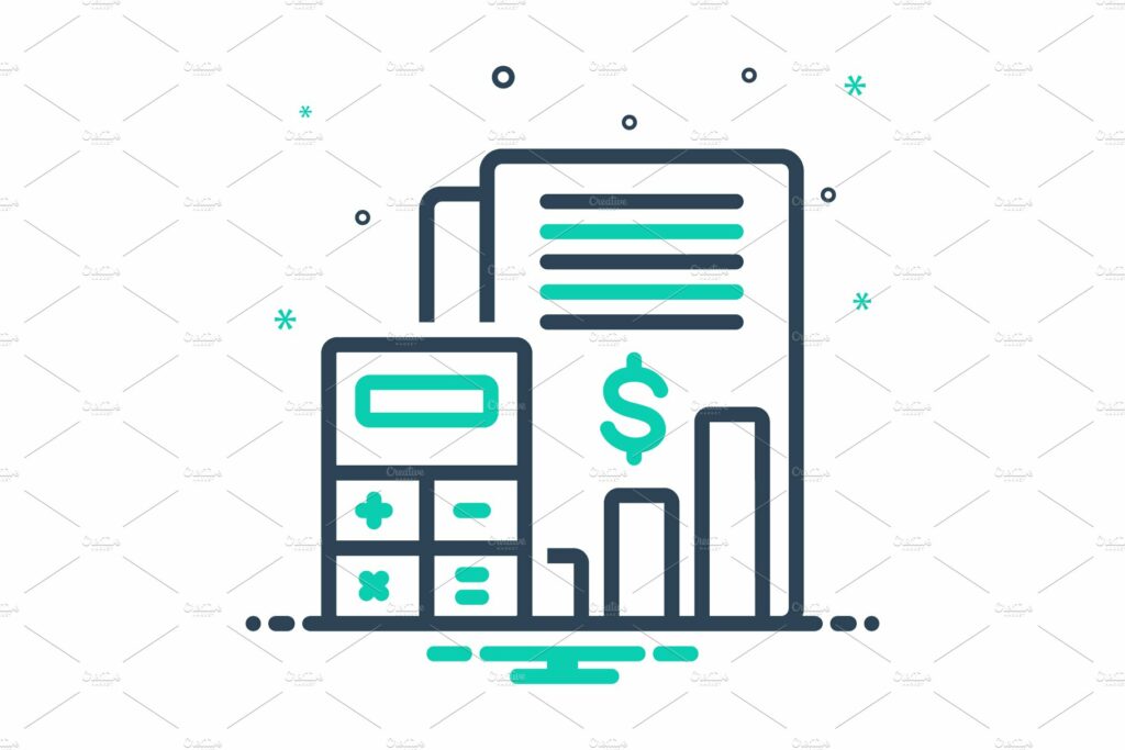 Budget accounting icon – MasterBundles