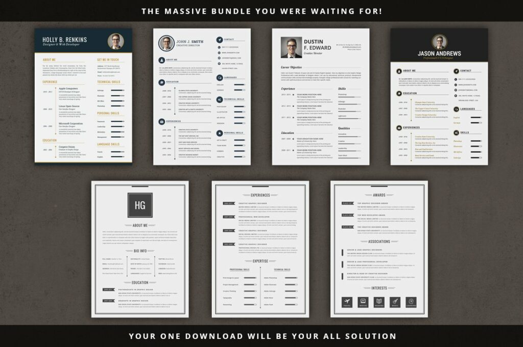 Best Sellers Resume Mega Bundle – MasterBundles