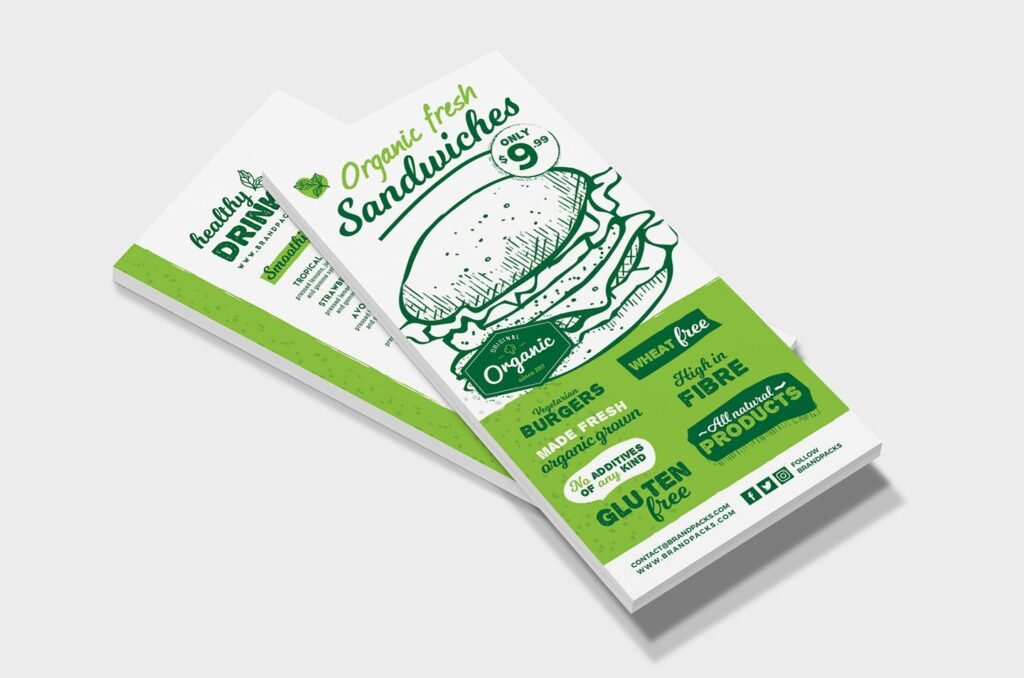 DL Menu Flyer Template – MasterBundles