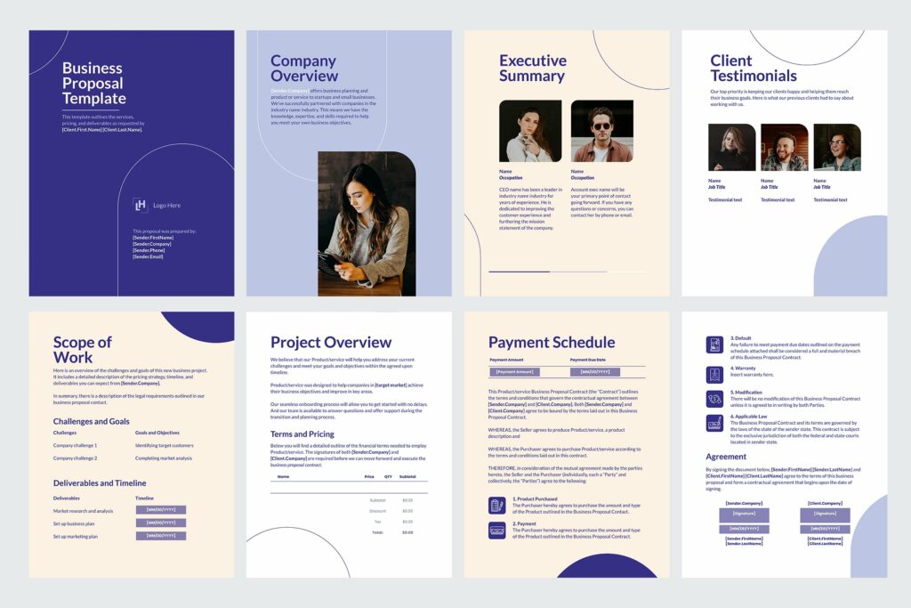 Business Proposal Templates | CANVA – MasterBundles