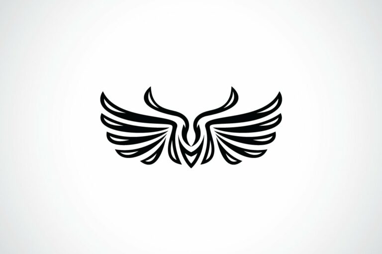 Butterfly Wings Crest Logo Template – MasterBundles