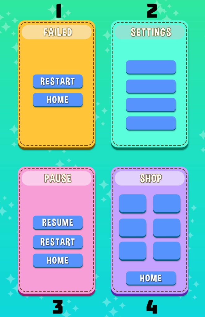 FLAT HUD AND GAME UI BUTTONS – MasterBundles
