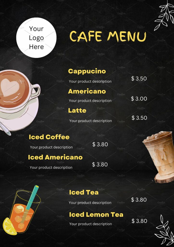 Cafe Menu – MasterBundles