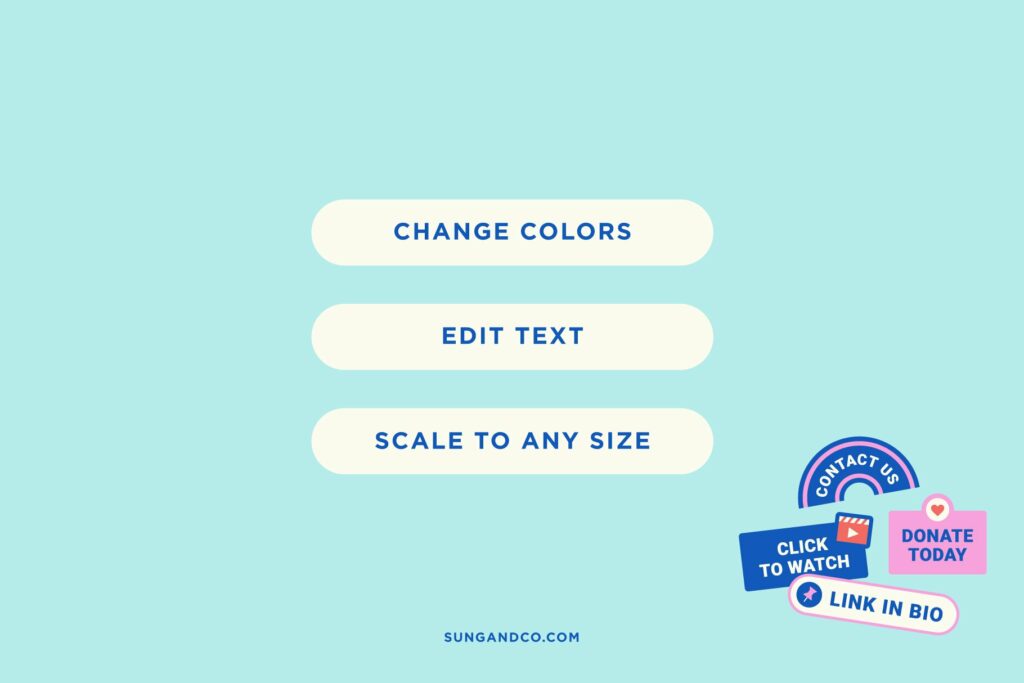 Call to Action Buttons and Stickers – MasterBundles