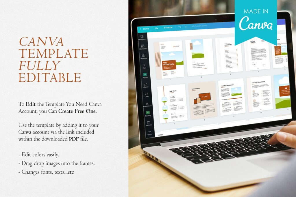 The Proposal | Canva, InDesign – MasterBundles