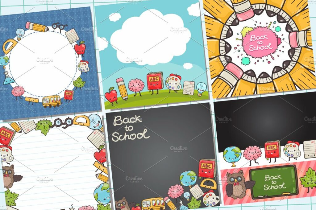Back to School. Cute characters. – MasterBundles