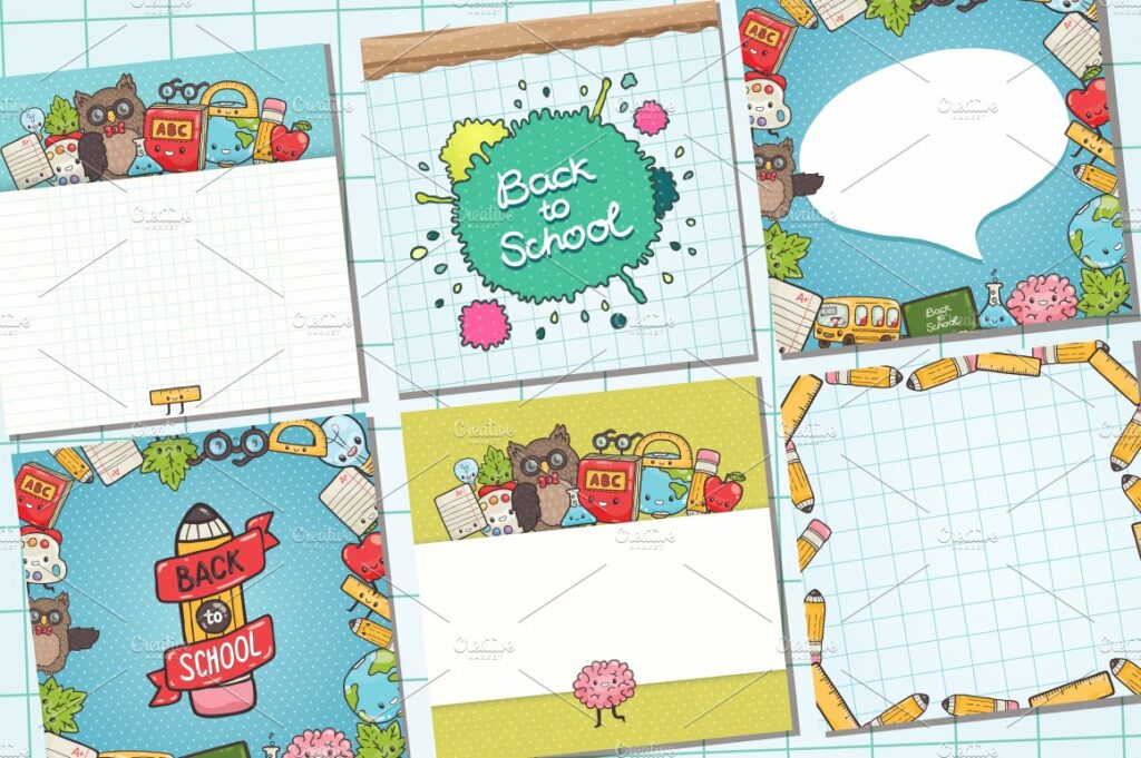 Back to School. Cute characters. – MasterBundles