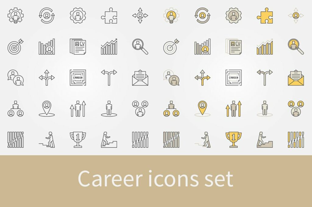 Career icons set – MasterBundles