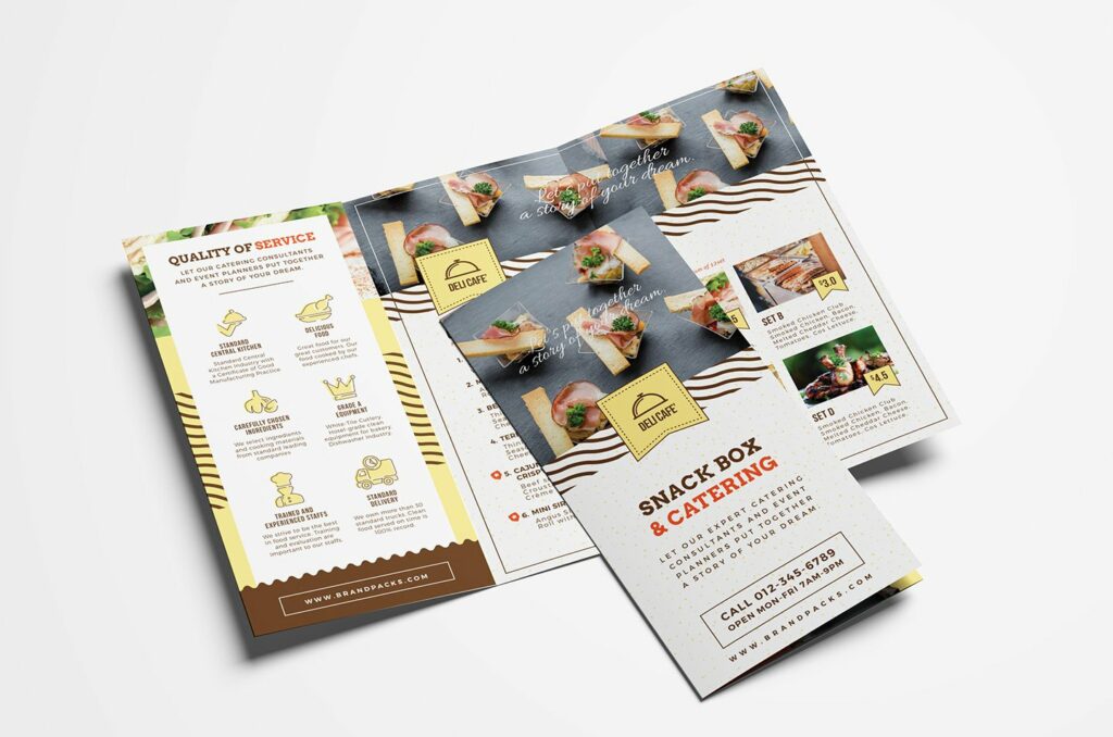 Catering Service Tri-Fold Menu – MasterBundles
