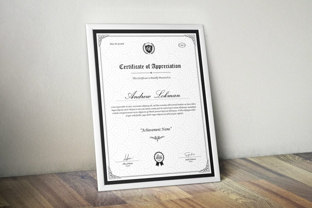 Certificate – MasterBundles