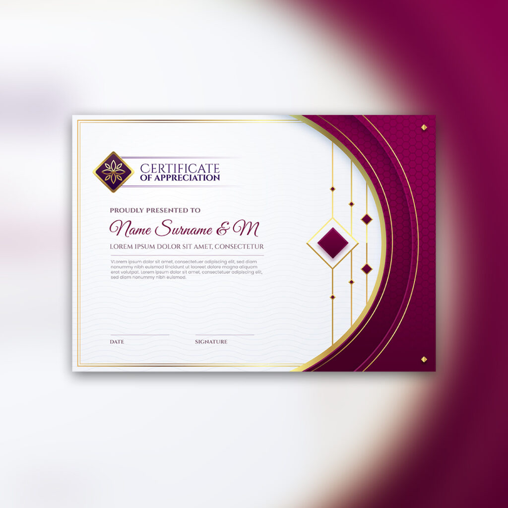 Certificate – MasterBundles