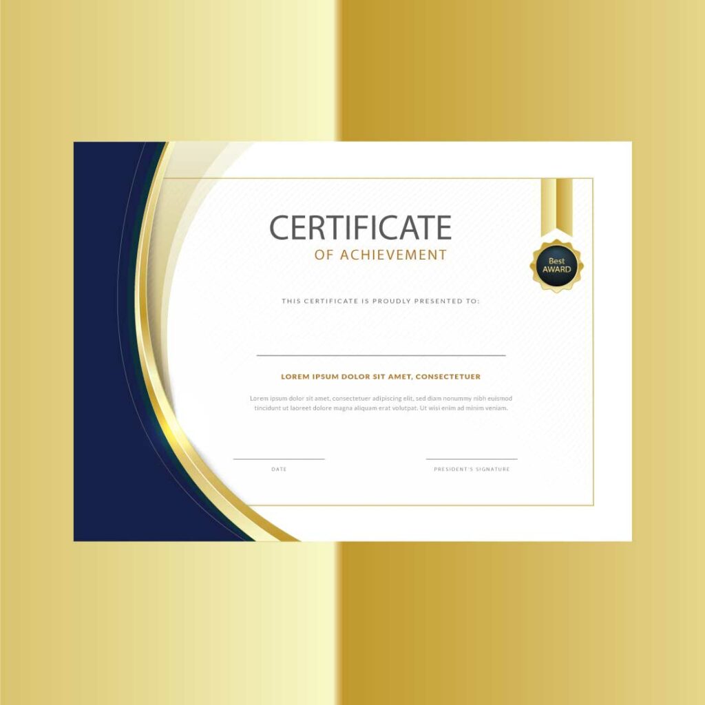 Certificate - MasterBundles