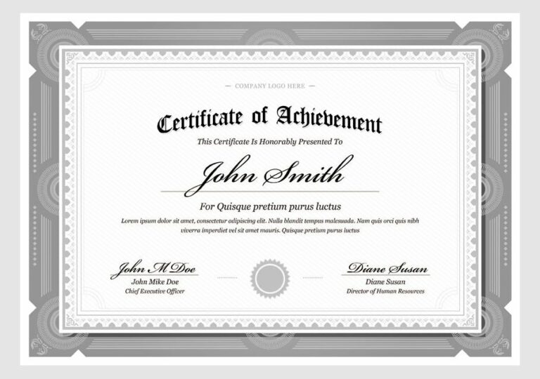 Modern Classy Diploma Certificate – MasterBundles