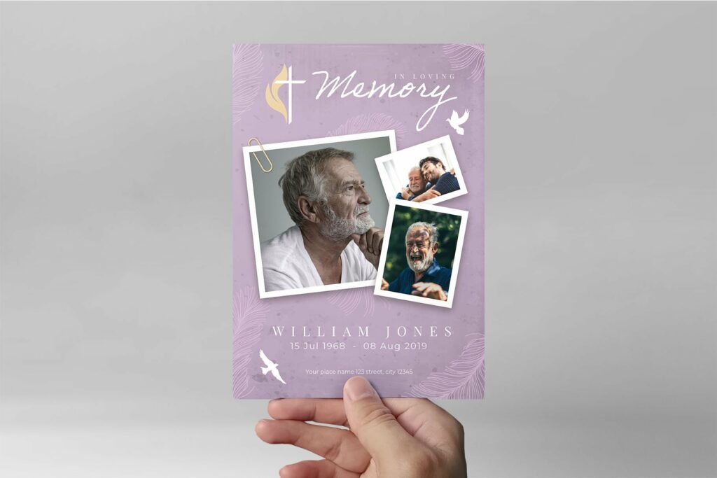 Church Funeral Program Template – MasterBundles