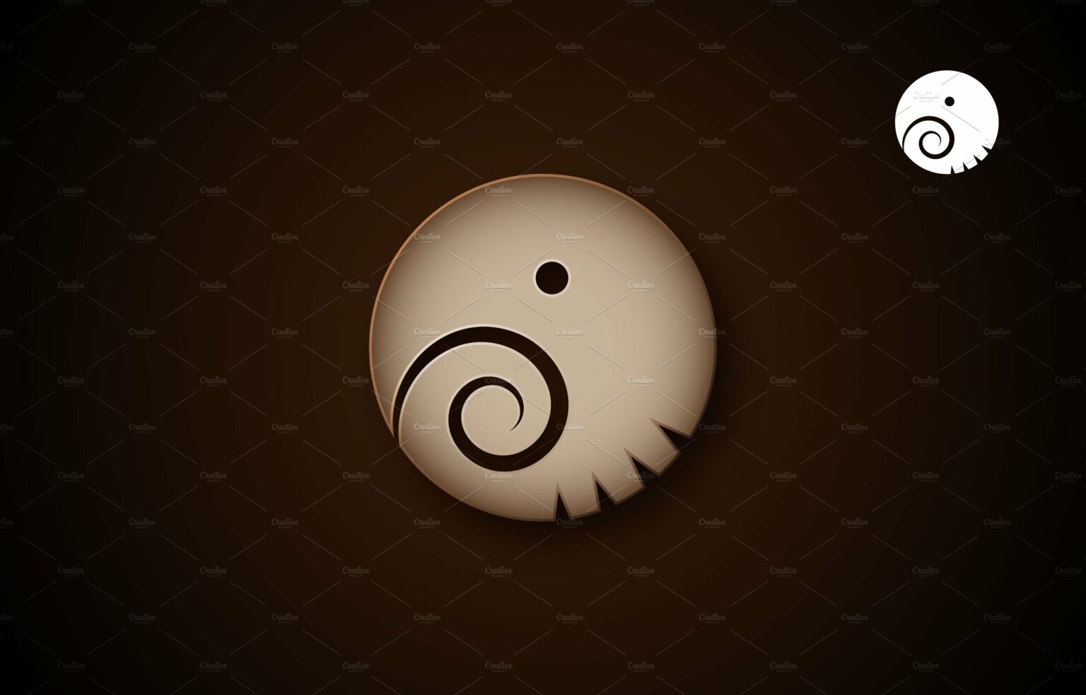 Circle elephant logo design template – MasterBundles
