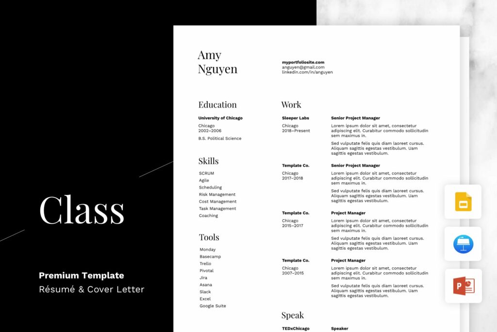 Class - Resume and Cover Letter – MasterBundles