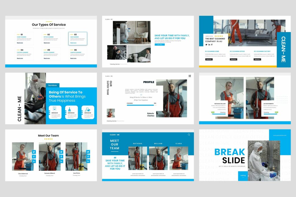 Cleaning Service Power Point – MasterBundles