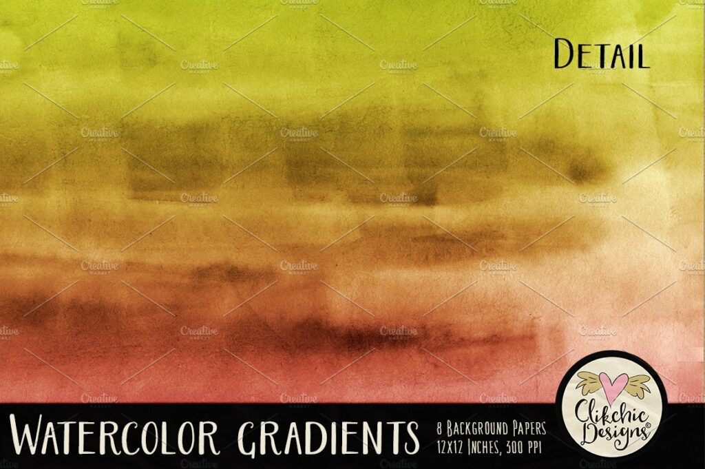 Watercolor Gradients Texture Pack – MasterBundles