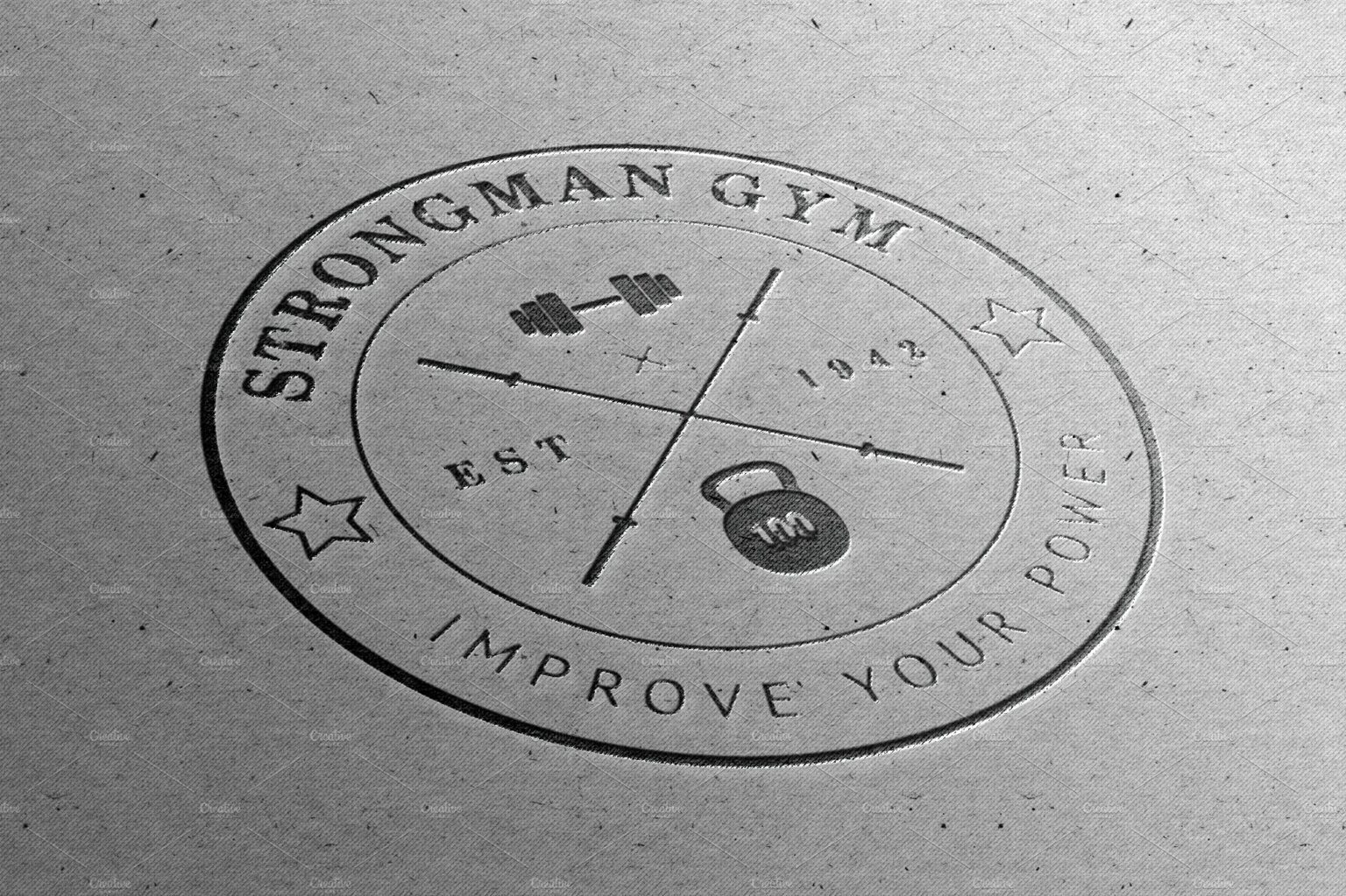 Set of vintage gym logos – MasterBundles