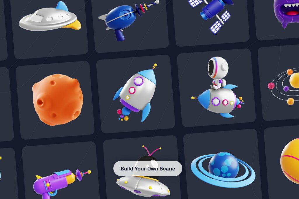 Space Odyssey 3D Icon Pack – MasterBundles