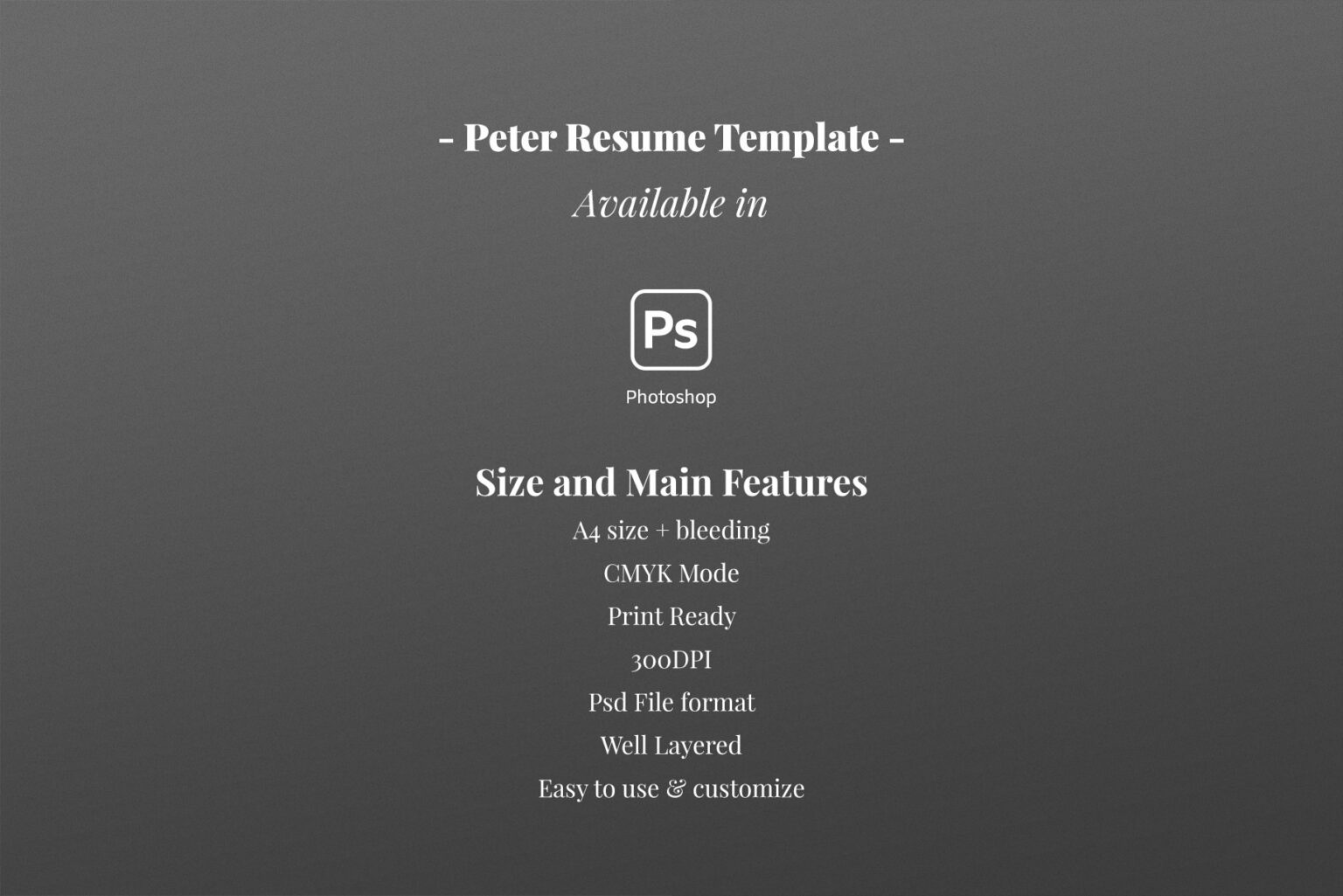 Peter Resume Template – MasterBundles