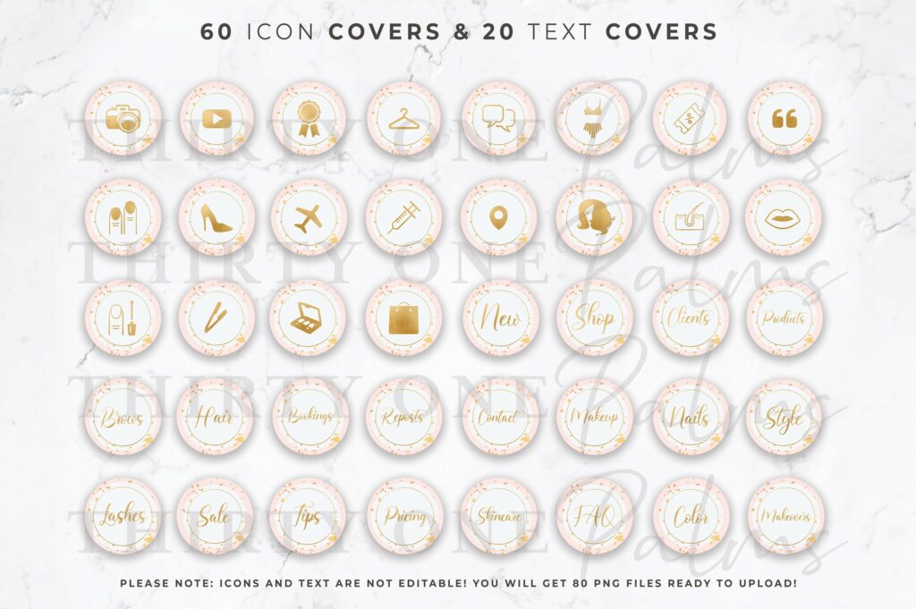 Beauty Instagram Highlight Covers – MasterBundles