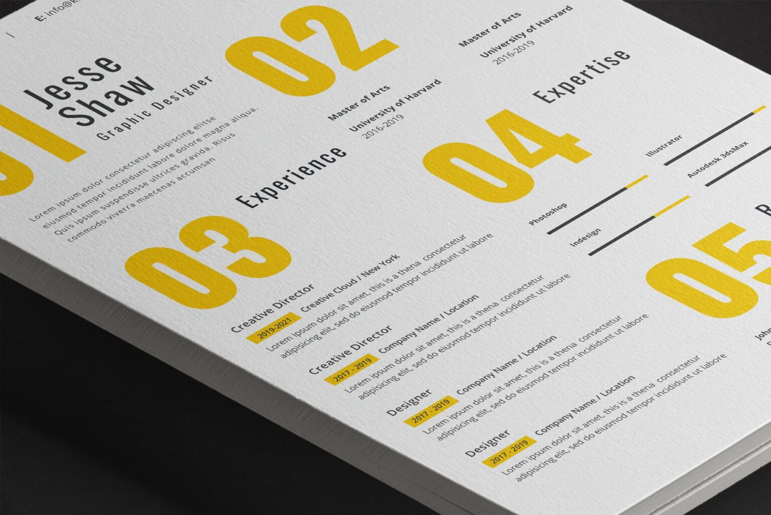 Jesse Resume Template – MasterBundles