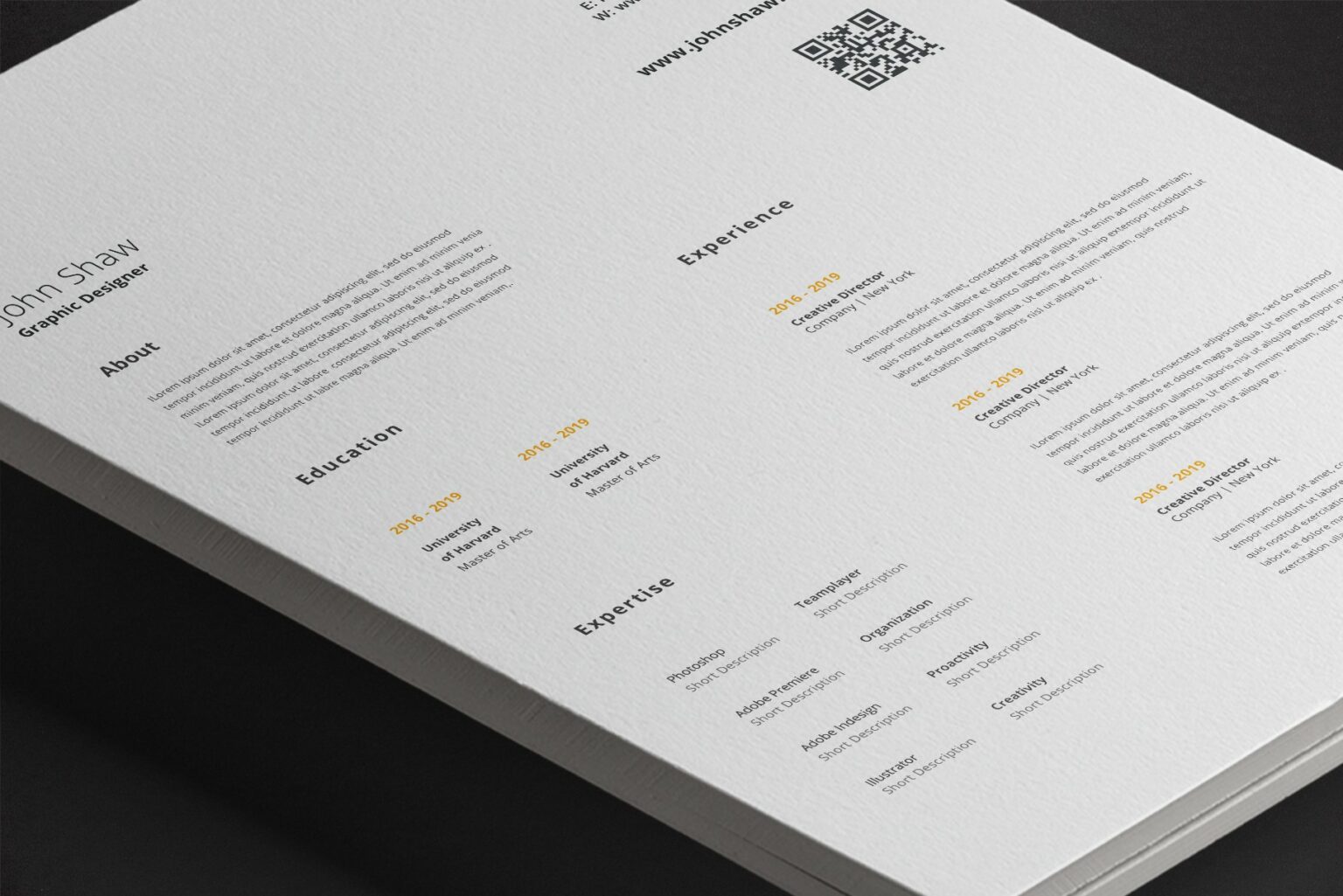 John Resume Template – MasterBundles