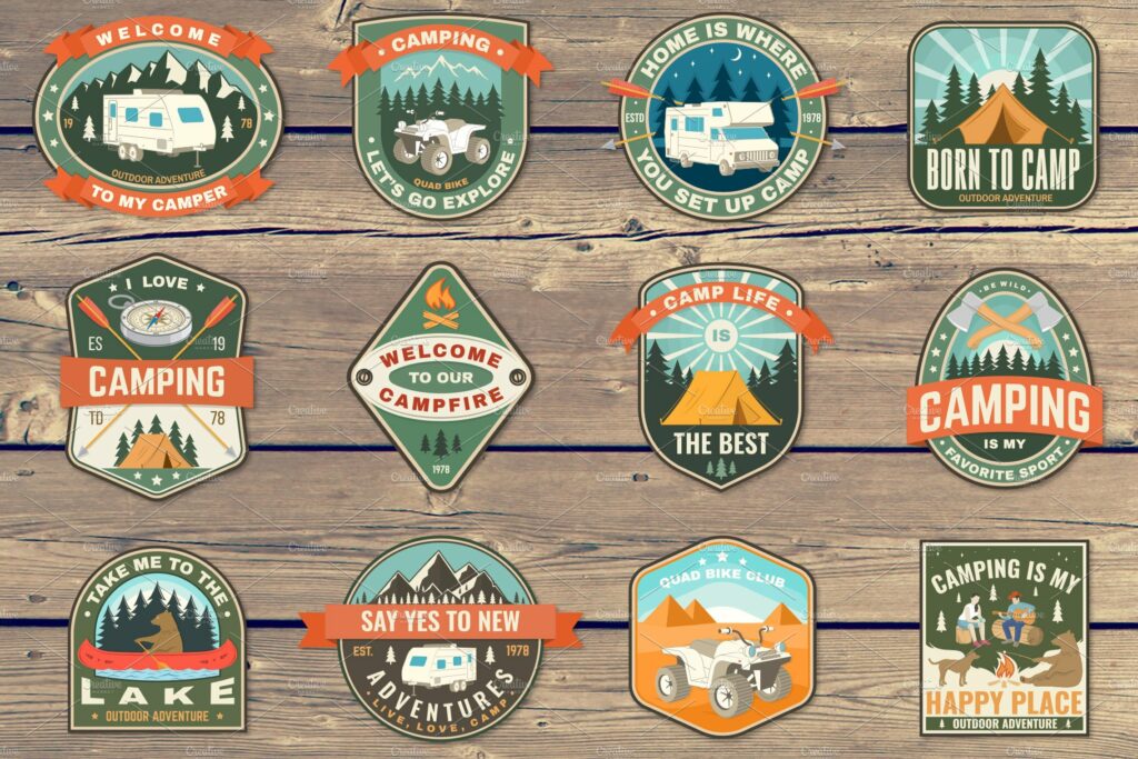 Outdoor Camp Patches – MasterBundles