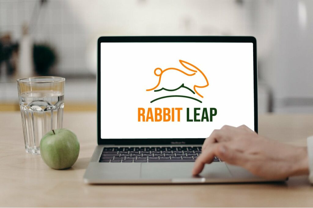 Run Jump Leap Bunny Rabbit Cute Logo – MasterBundles