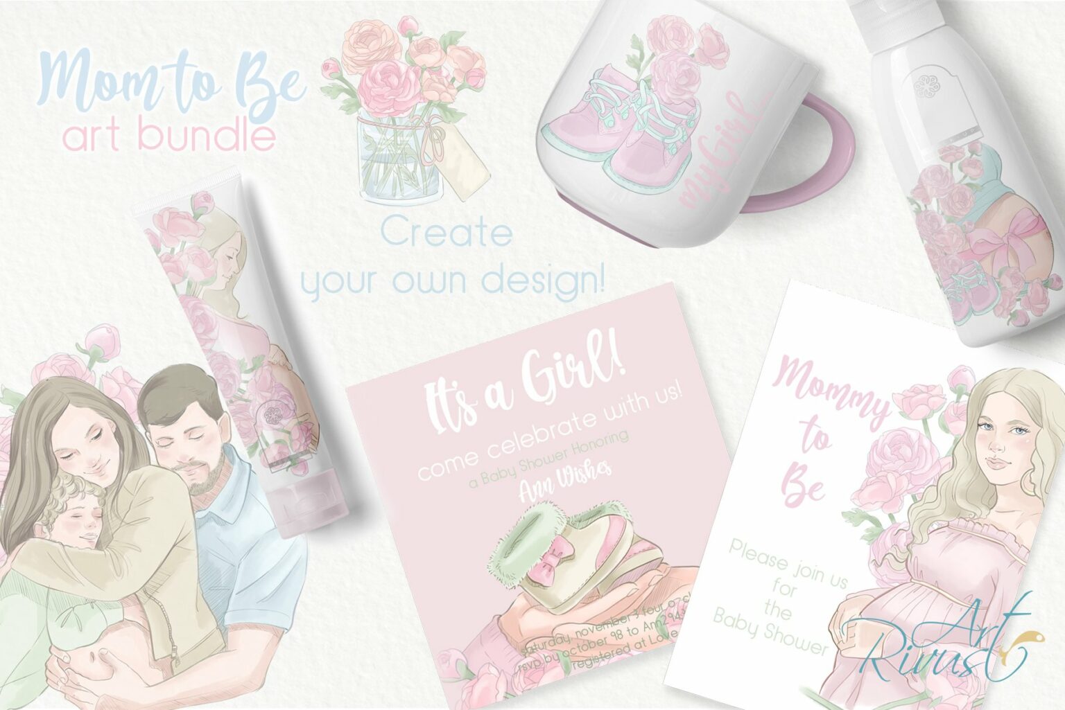 Mother to be PNG Clip Art. Pregnancy – MasterBundles