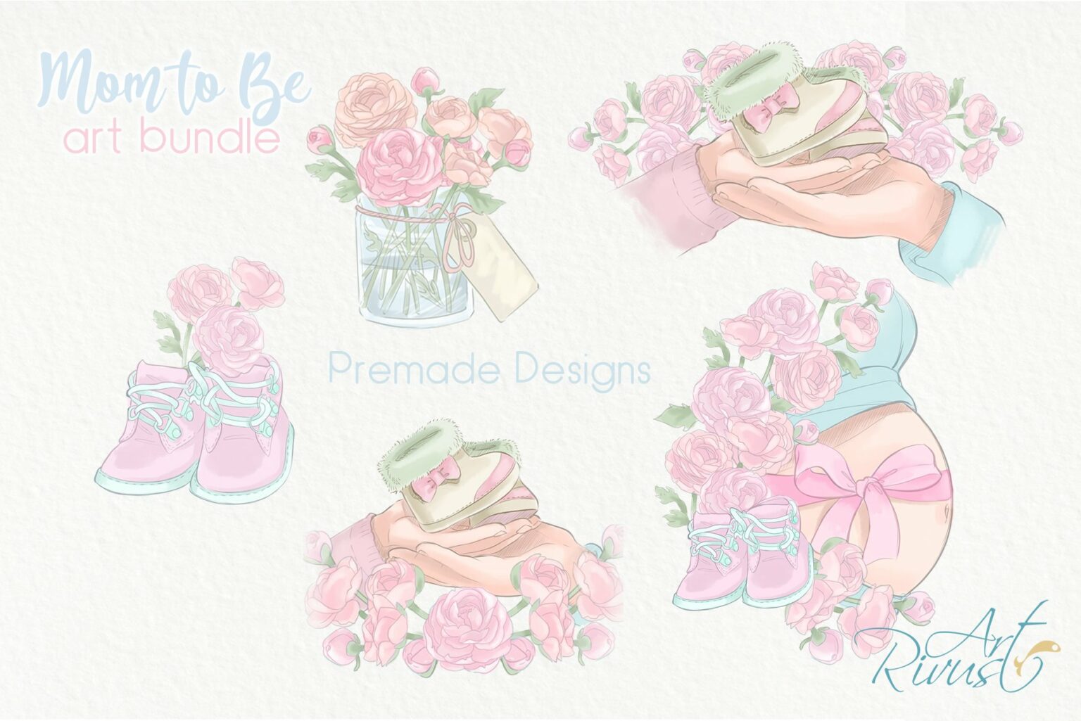 Mother to be PNG Clip Art. Pregnancy – MasterBundles