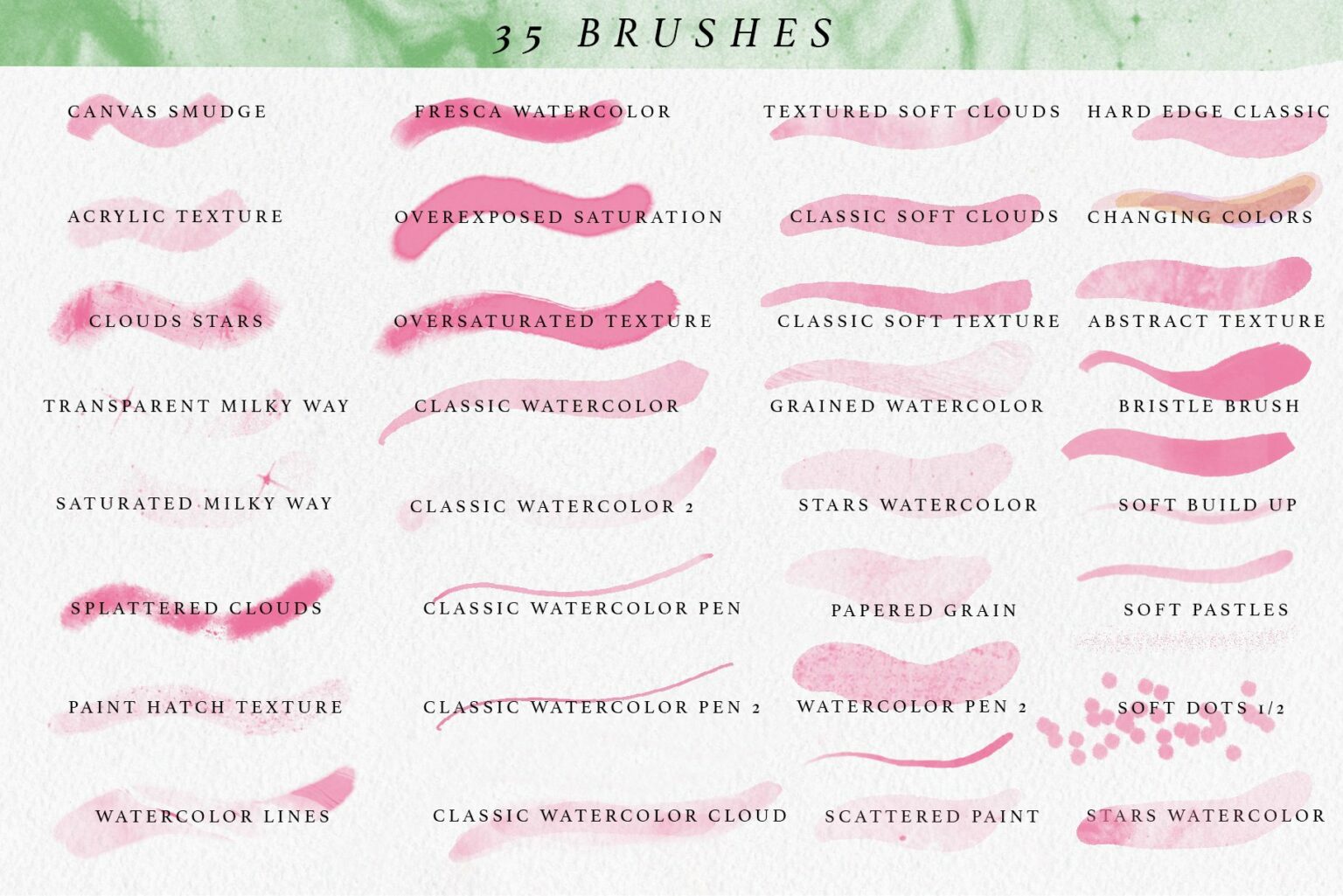 Procreate Summer Watercolor Brushes – MasterBundles