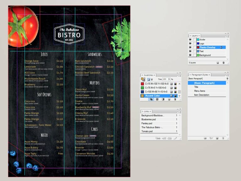 Modern Bistro/Cafe Menu Template – MasterBundles