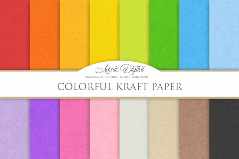 Colorful Kraft Paper Textures – MasterBundles