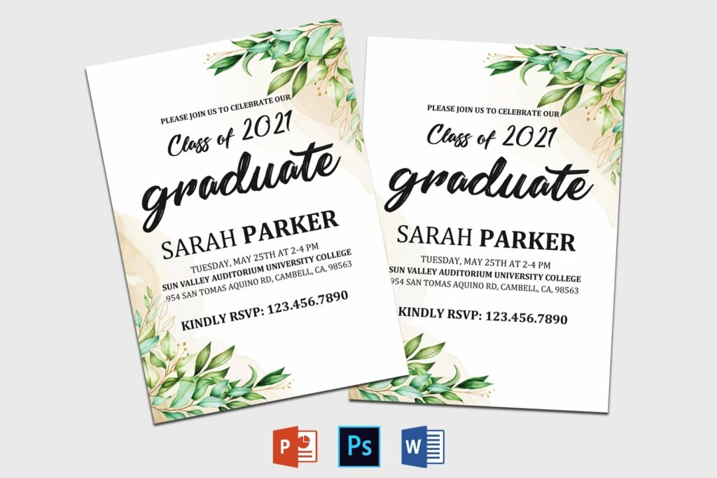 Graduation Announcement Template – MasterBundles