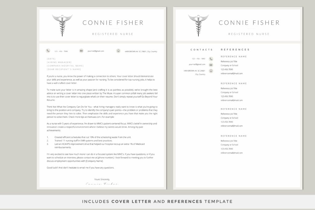 Nurse Resume Template CV – MasterBundles
