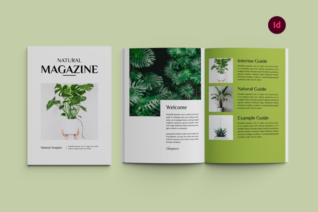 Natural Magazine Template – MasterBundles