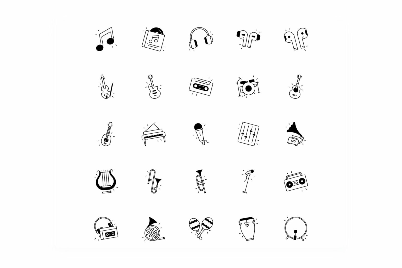 Music Icons – MasterBundles