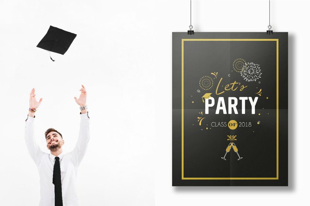 Graduation-invitations, card, poster – MasterBundles