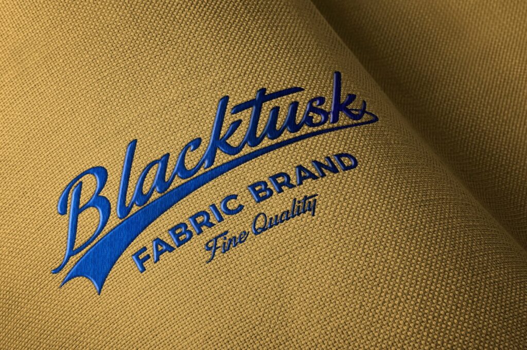 Embroidered Fabric Logo Mockup – MasterBundles